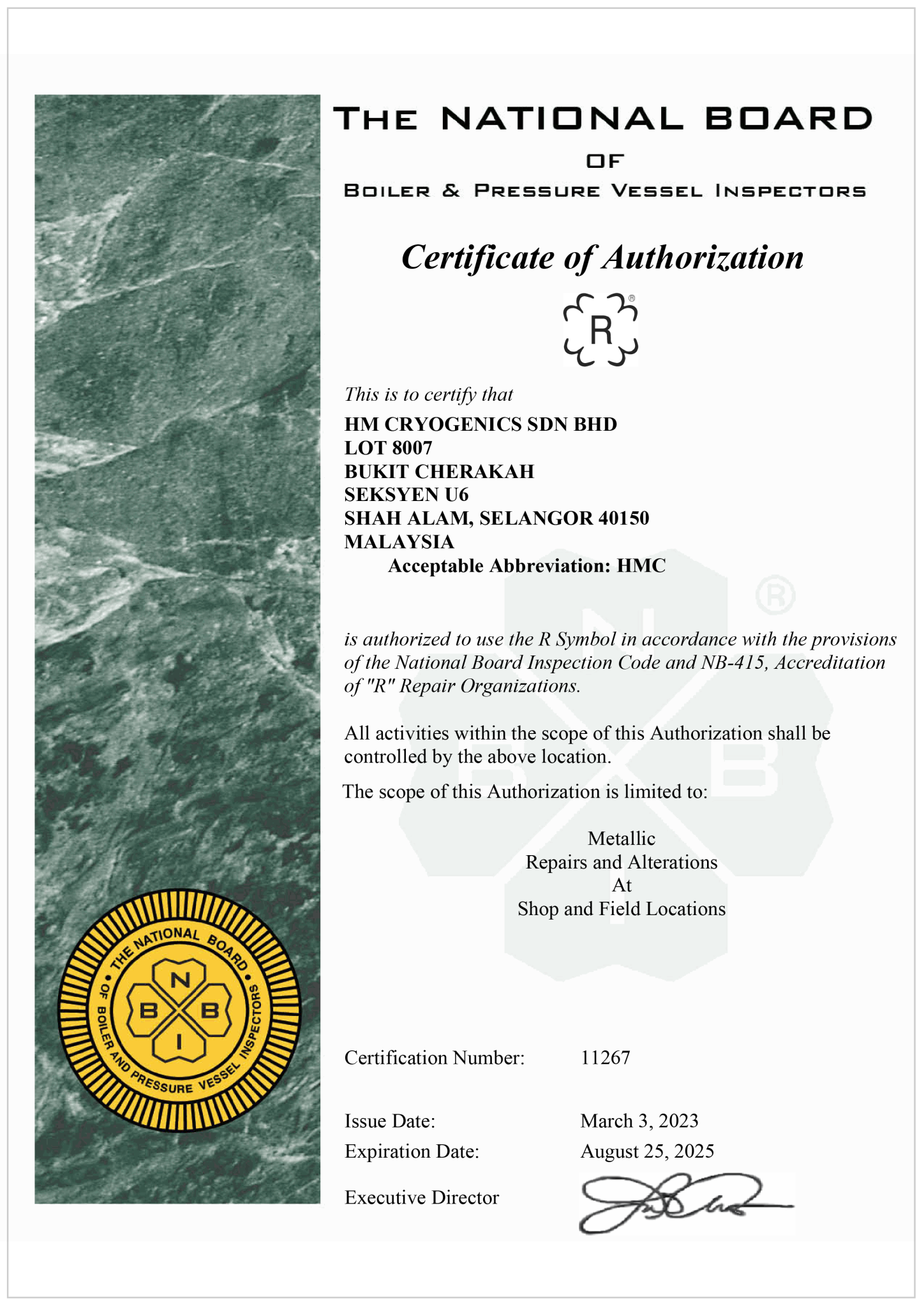 About Us – HM Cryogenics Sdn. Bhd.